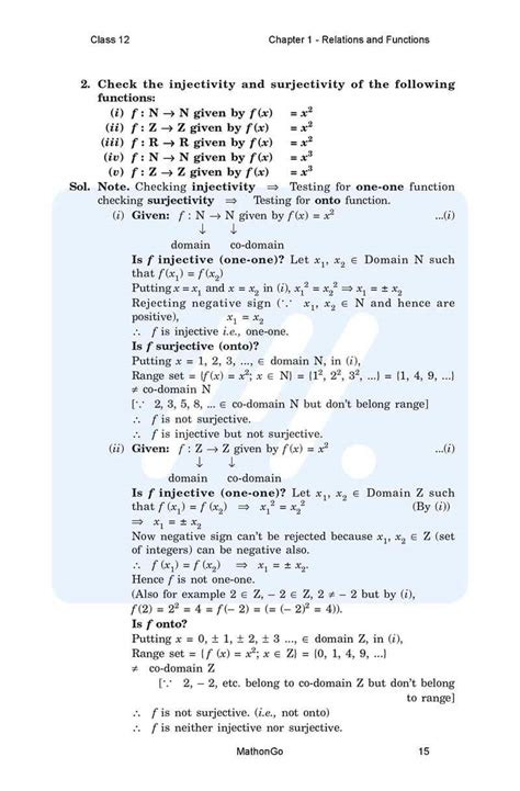 Ncert Solutions For Class 12 Maths Chapter 1 Exercise 12 Mathongo
