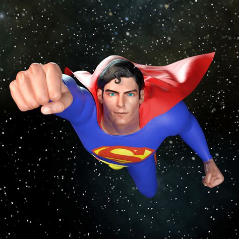 Christopher Reeve Superman Flying