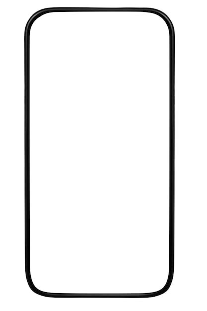 빈 배경에 빈 화면을 가진 스마트폰 모 앱 디자인 마케팅에 이상적입니다 프리미엄 Psd 파일