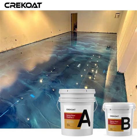 High Gloss Metallic Epoxy Resin Garage Floor Top Coat Metallic Epoxy