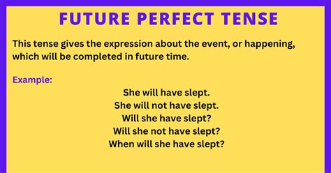 Future Perfect Tense Definitionrules And Examples