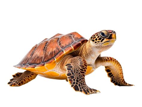 Premium Psd A Turtle With Its Shell On Its Shell