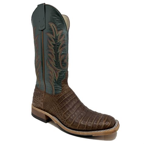 Anderson Bean Post Oak Caiman Belly Exotic Western Boots