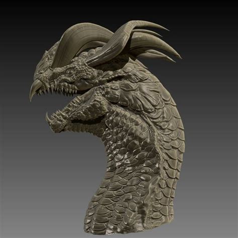 🐉 Dragon Head 04・ Stl File For 3d Printing・cults