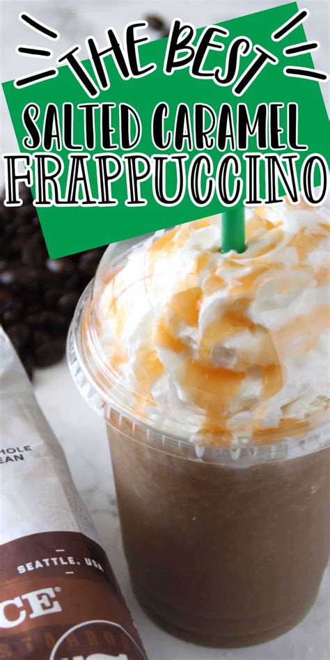 Salted Caramel Frappuccino Copycat Starbucks Drink Recipe