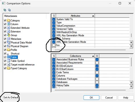 How To Ignore Extended Attributes While Generating Physical Model From Conceptual Model In