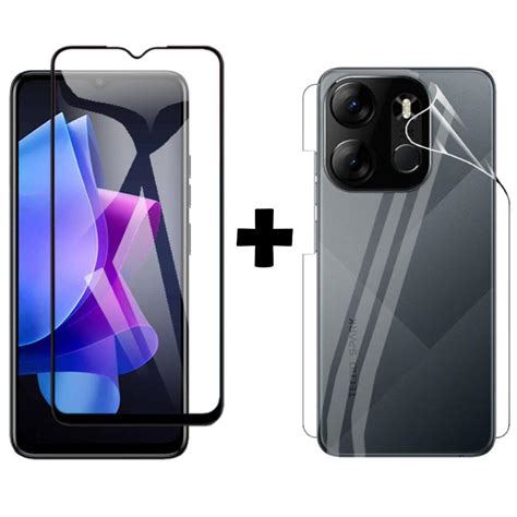 Tecno Spark Go 2023 Glass Protector 5D 10D 11D 21D 9D Glass Full Coverage Back Clear Jelly