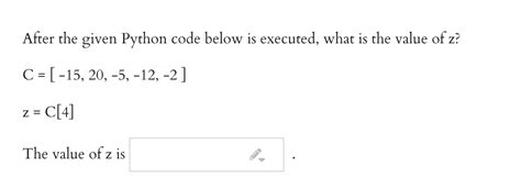 solved after the given python code below is executed what