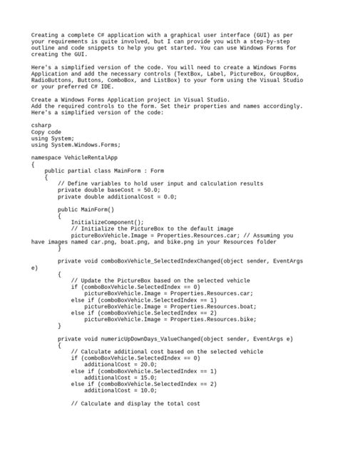 Creating A Complete C Application Pdf C Sharp Programming