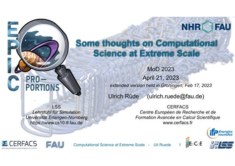 Pdf Some Thoughts On Computational Science At Extreme Scale