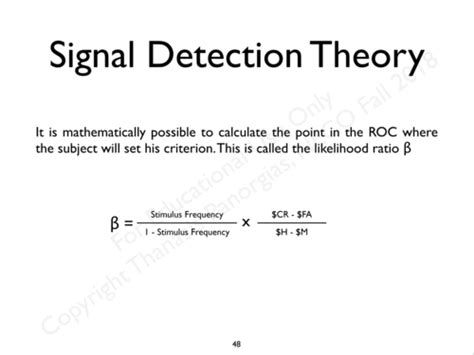 Signal Detection Theory Example
