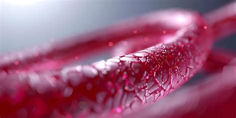 D Render Showing Cholesterol Plaque Buildup In Human Heart Artery Concept Medical Illustration