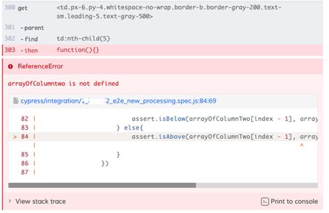 Testing Cypress Compare Two Columns Together Column Value And Date