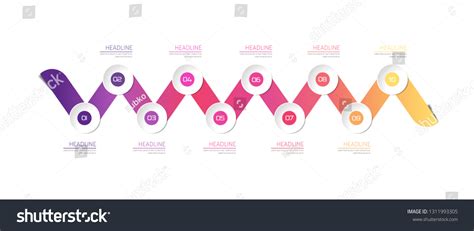 Timeline Scheme Diagram Chart Infographic Stock Vector Royalty Free Shutterstock