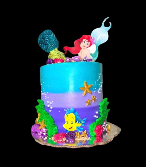 Pastel De La Sirenita Pasteles Pastel Sirena