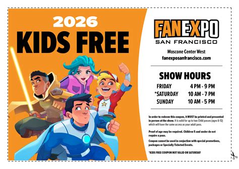 Discounts And Coupons Fan Expo San Francisco
