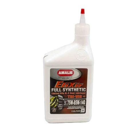 Amalie 1 Qt Elixir Synthetic Ls Gl 5 75w 85w 140 Gear Oil