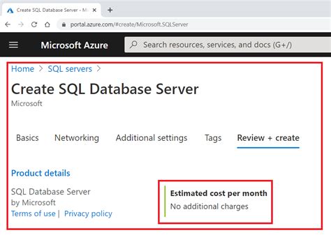 How Can I Create The Free 250gb Sql Server Database Promised With Free Azure Subscription