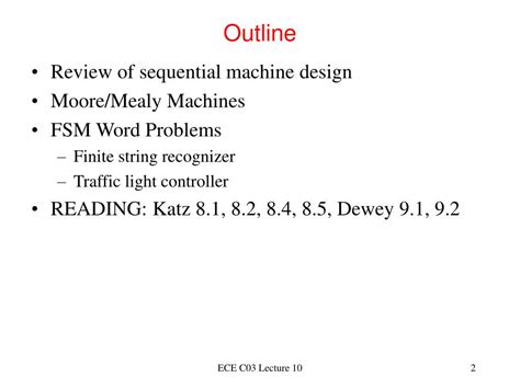 Ppt Lecture 10 Finite State Machine Design Powerpoint Presentation Free Download Id 825741