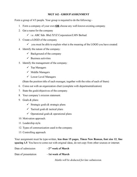 Mgt 162 Group Assignment Mgt 162 Group Assignment Form A Group Of 4