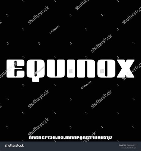 Futuristic Alphabets Display Font Vector Alternate Stock Vector Royalty Free 2584386299