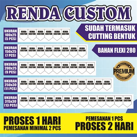 Banner Renda Toko Bisa Custom Lazada Indonesia
