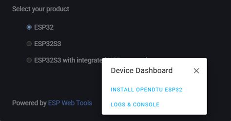 opendtu esp32 hoymiles inverter