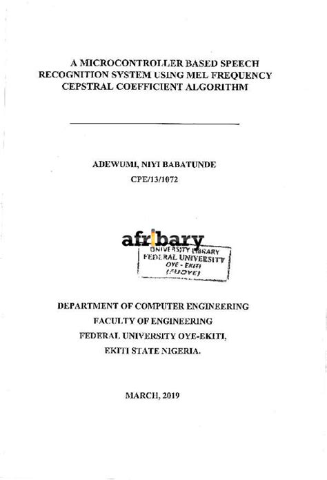 a microcontroller based speech recognition system using mel frequency