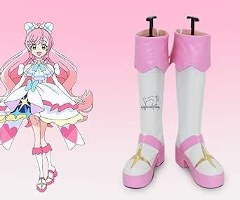 Amazon PAMEENCOS ひろがるスカイ プリキュア 虹ヶ丘ましろキュアプリズム コスプレ 靴 ブーツ コスプレ仮装 通販