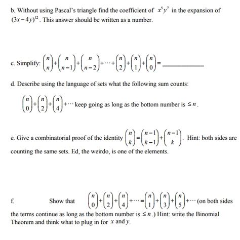 solved four a write out the first seven rows of pascal s