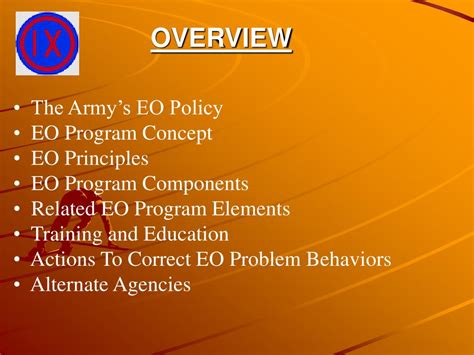 PPT EQUAL OPPORTUNITY EO PROGRAM PowerPoint Presentation Free Download ID