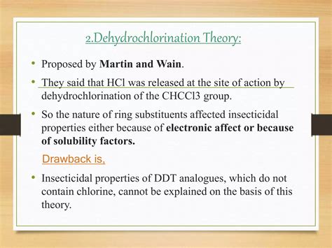 History Of DDT Theories Of DDT Mode Of Action PPTX