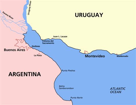 Río De La Plata Estuary And Drainage Basin Lac Geo