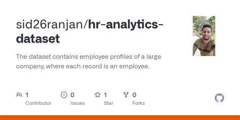 GitHub Sid26ranjan Hr Analytics Dataset The Dataset Contains Employee Profiles Of A Large