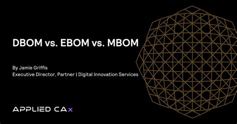 Understanding Dbom Vs Ebom Vs Mbom Applied Cax