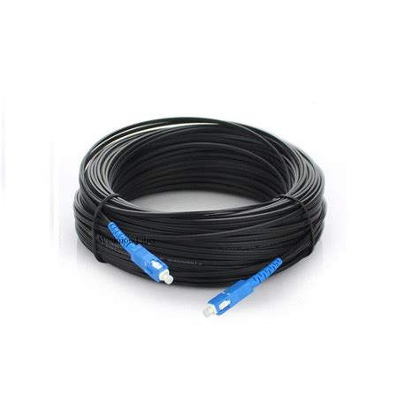 50m Ftth Fiber Optic Cable Outdoor Pachcord Sc Sim Grandado
