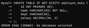 How To Fix MySQL Error No Database Selected GeeksforGeeks