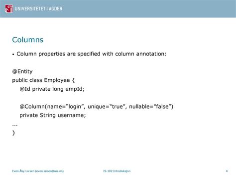 Jpa Mapping To An Existing Database Ppt Download