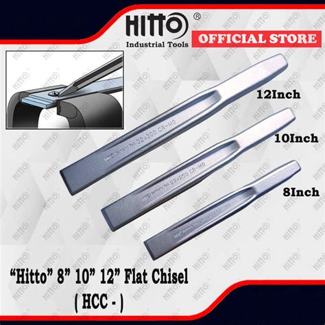 Hitto Cr Mo Steel Ribbed Flat Chisel Cold Chisel Screw Chisel