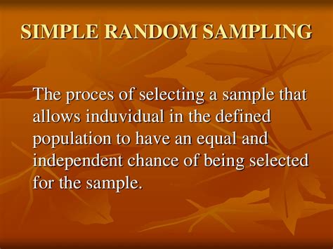 Simple Random Sampling Fcdiki
