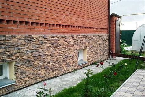 Искусственный камень для цоколя: виды декоративного материала для ...