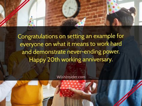 Happy 20th Work Anniversary Wishes And Quotes Wish Insider
