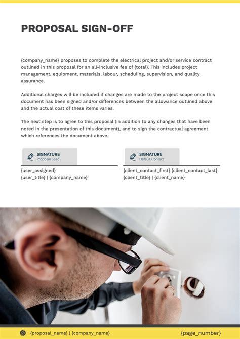 Electrical Services Proposal Template Proposify