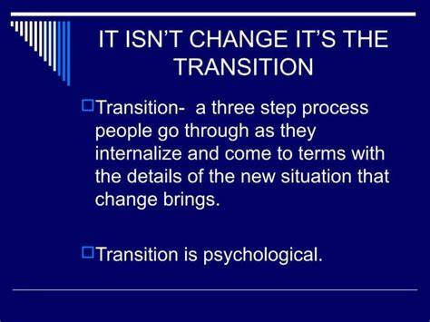 Managing Transitions 1 Ppt