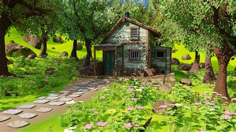 House In Forest 3d Model Cgtrader