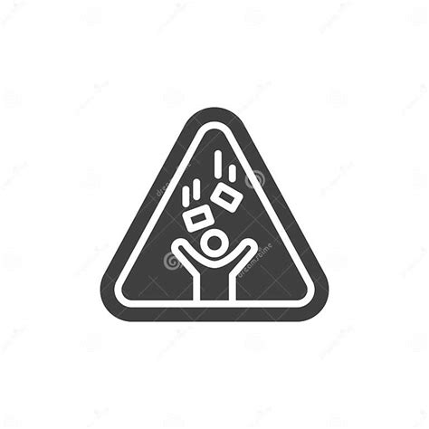 Falling Objects Area Vector Icon Stock Vector Illustration Of Injury
