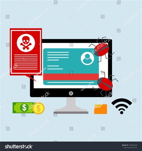 hacker internet computer security technology flat stock vector royalty