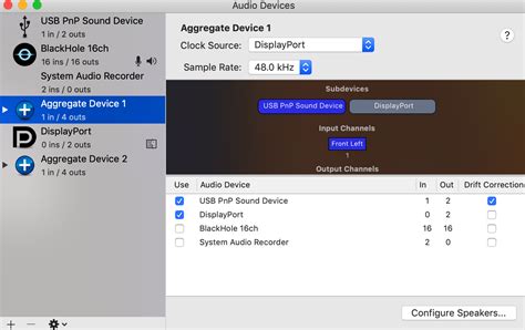 Aggregate Audio Devices Not Correctly Parsed On Osx Ticket Open