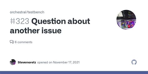 question about another issue · issue 323 · orchestral testbench · github