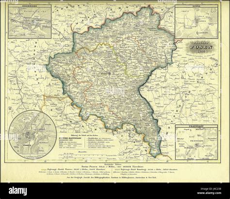 Provinz Posen 1848 Refers To A Historical Map Of The Province Of Posen